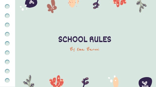 School rules | Genially