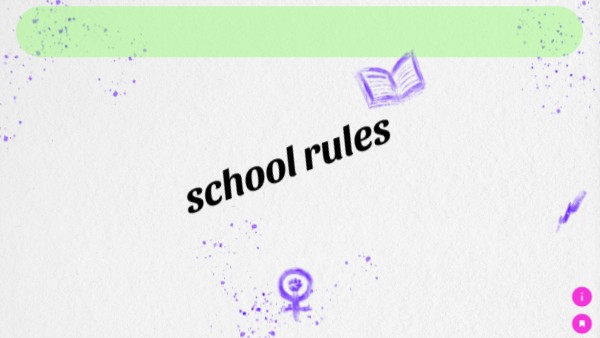 school rules | Genially