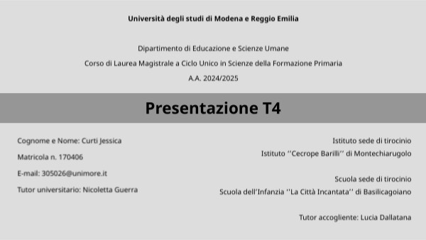 Presentazione T4 | Genially