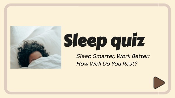 Sleep quiz | Genially