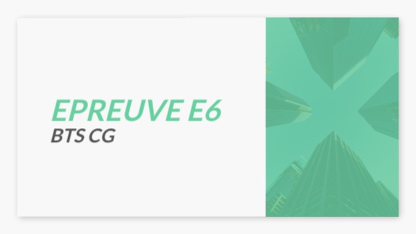 Epreuve E6 | Genially