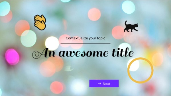 An awesome title | Genially