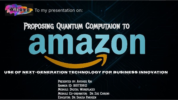 Proposing Quantum Computaion to | Genially