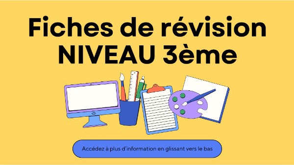 fiches de révision-niveau 3ème | Genially
