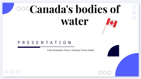 Canada's bodies of water | Genially