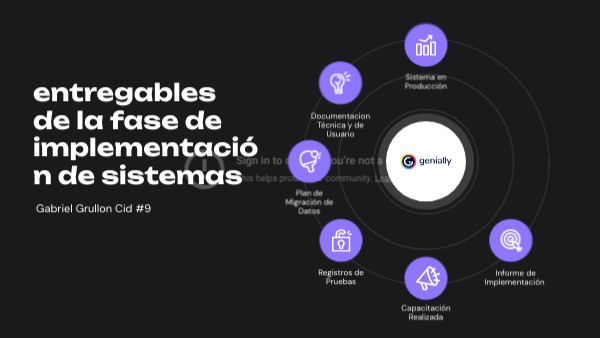 entregables de la fase de implementación de sistemas | Genially