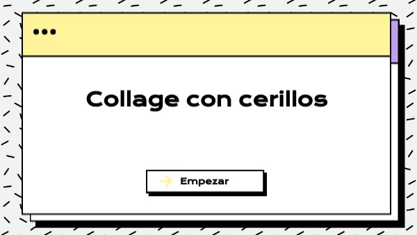 Collage con cerillos | Genially