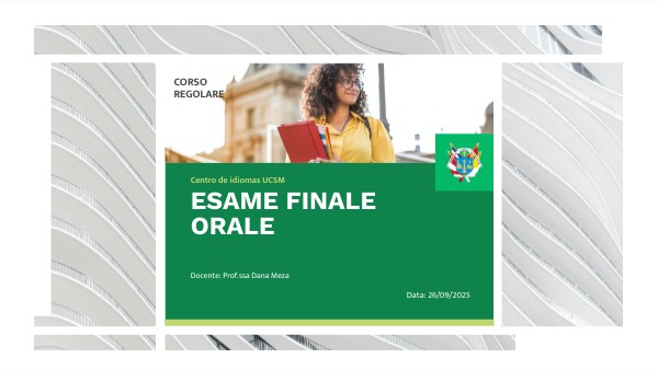 ESAME FINALE ORALE 2 | Genially