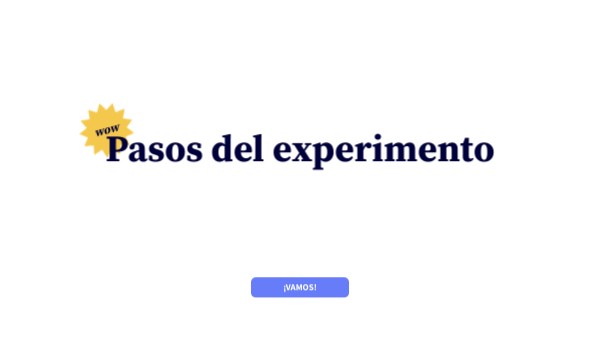Pasos del experimento | Genially