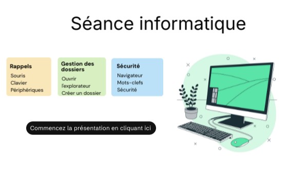 séance2 Intermediaire - Initiation à l'informatique | Genially