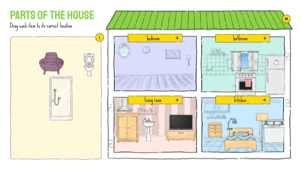 House Parts Game | Genially