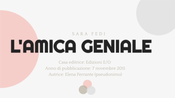 L'AMICA GENIALE | Genially