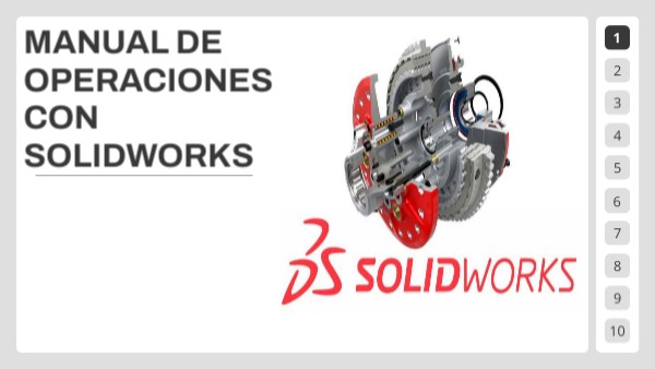 MANUAL DE OPERACIONES CON SOLIDWORKS | Genially