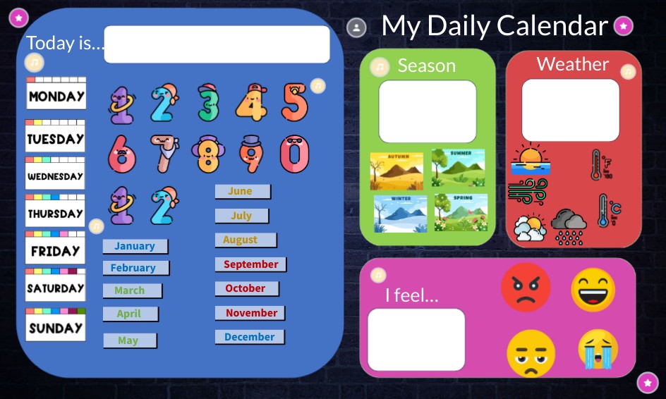 Daily Calendar | Genially