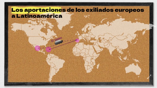 Los aportaciones de los exiliados europeos a Latinoamérica | Genially