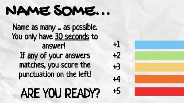 Copy - NAME SOME... fp | Genially