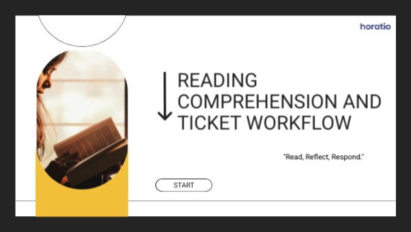 Reading Comprehension and Ticket Workflow | Genially