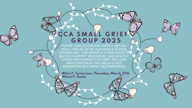 CCA SMALL GRIEF GROUP 2025 | Genially