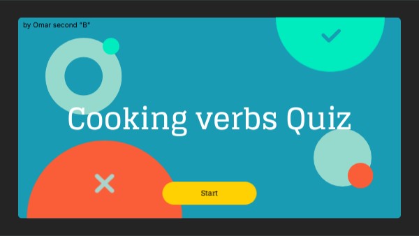 Cooking verbs Quiz | Genially
