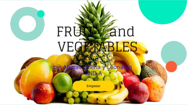 FRUIT and VEGETABLES | Genially