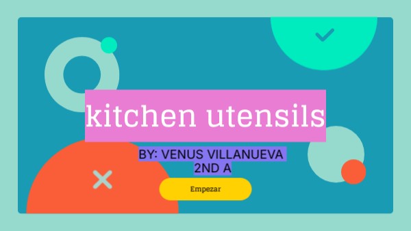 kitchen utensils | Genially