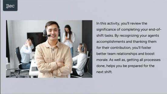 Ientifying the End of Your Shift Tasks | Genially