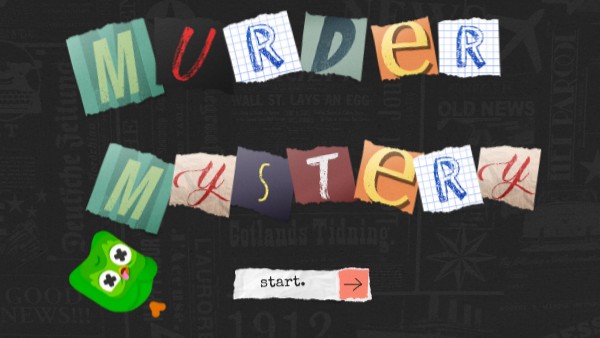 duolingo murder mistery | Genially