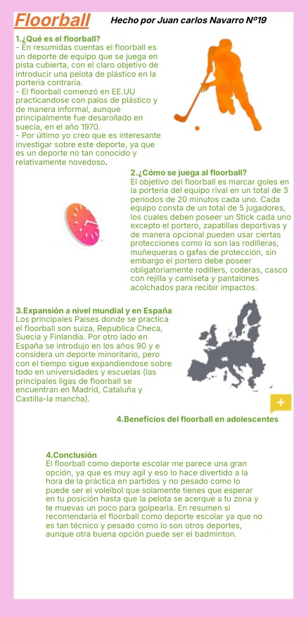 Infografía Floorball | Genially