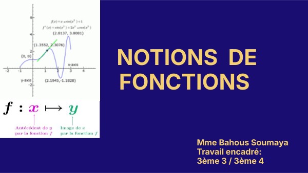 NOTIONS DE FONCTIONS | Genially