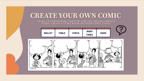 The present perfect in comics | Genially