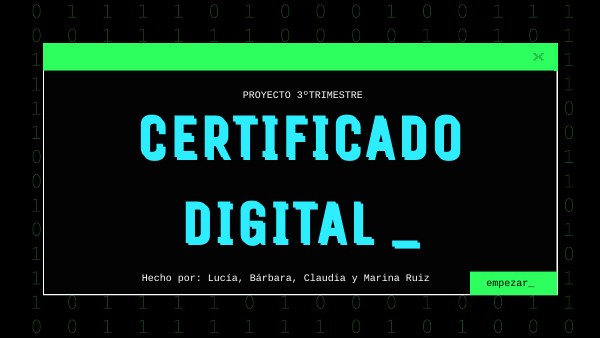 CERTIFICADO DIGITAL | Genially