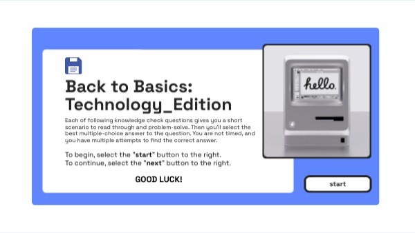 Back to Basics: Technology Edition Knowledge Check | Genially