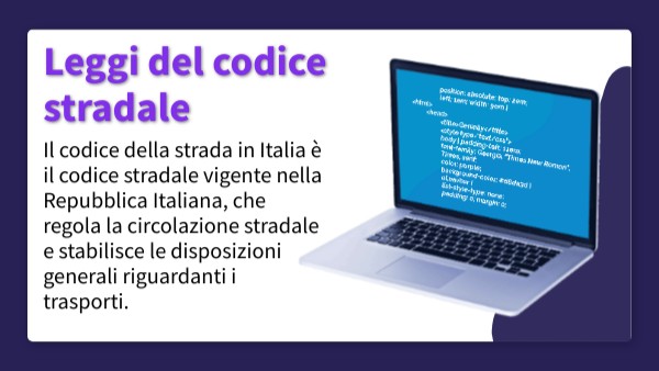 Leggi del codice stradale | Genially
