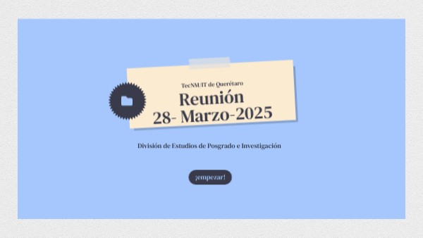 Reunión 28-Marzo-2025 | Genially