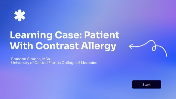 Learning Case: Patient With Contrast Allergy | Genially
