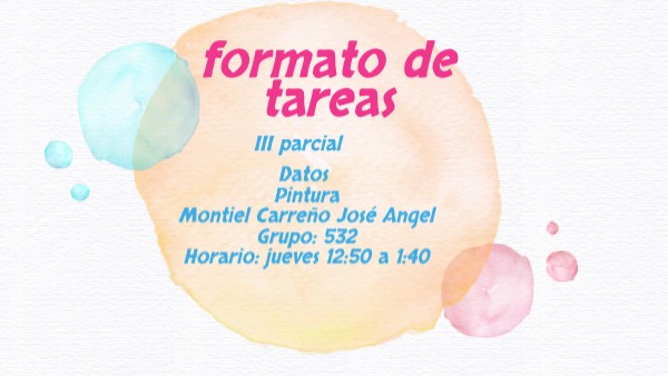 formato de tareas | Genially