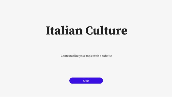 Italian Culture | Genially