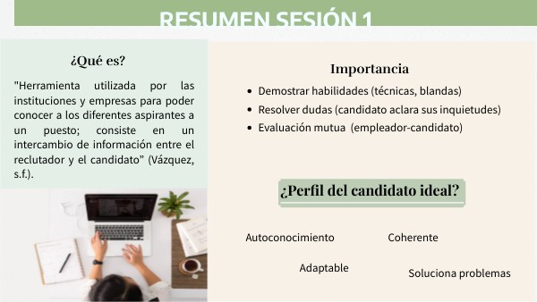 RESUMEN SESIÓN 1 | Genially