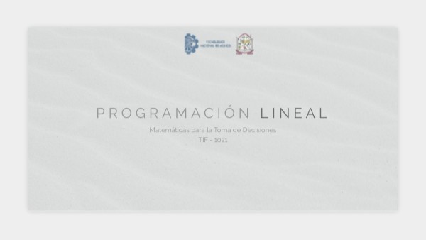 PROGRAMACIÓN LINEAL | Genially