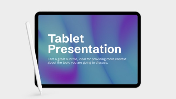 Tablet Presentation | Genially