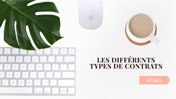 Les différents types de contrats | Genially