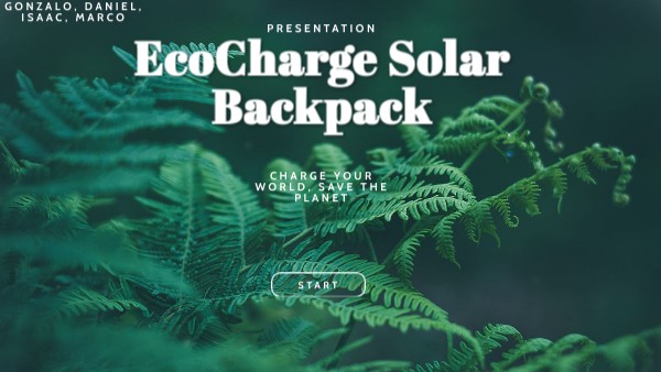 EcoCharge Solar Backpack | Genially