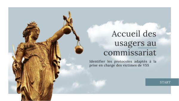 Accueil des usagers au commissariat | Genially