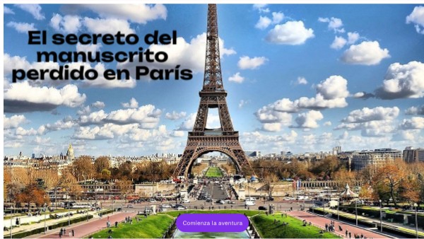 El secreto del manuscrito perdido en París | Genially
