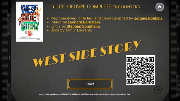 West side story - introduction 1LLCE | Genially