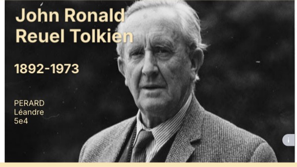 John Ronald Reuel Tolkien | Genially