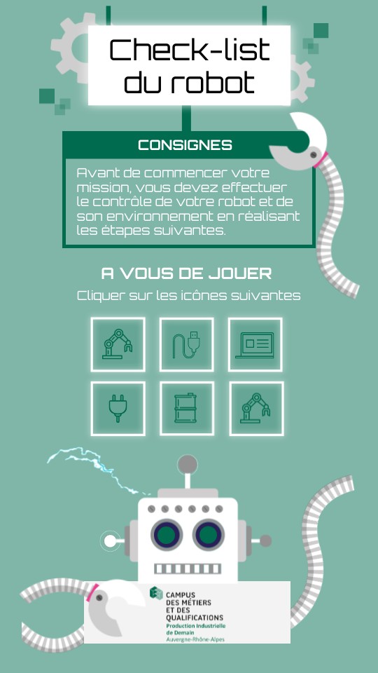 Check-list du robot | Genially