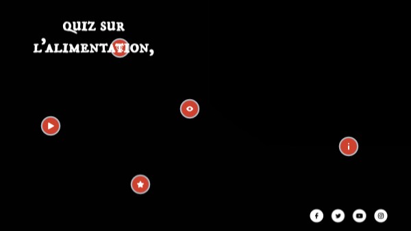 quiz sur l'alimentation, | Genially