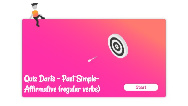 Past Simple (regular verbs) DARTS QUIZ! | Genially