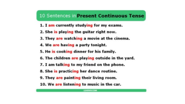 present continuous | Genially